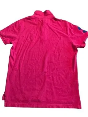 U.S. Polo Assn. | Shirts | Uspa Y2k Hot Pink Polo Shirt With White Logo ...